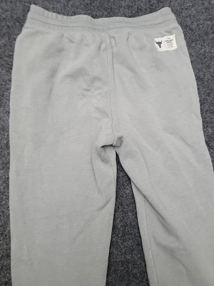Under Armour Project Rock Pants Youth Large Gray Blood Sweat Respect ...
