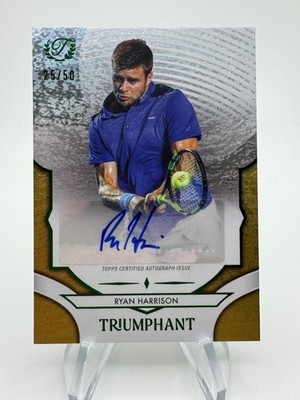 2025 Topps Triumphant RYAN HARRISON Trophy Gold Foil Single Auto /50 ...