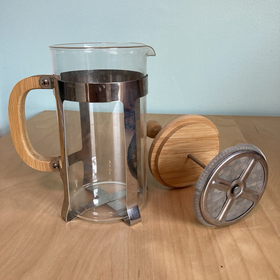 Sivaphe 12 oz French Press Coffee/Tea Maker Single 12 Bamboo | eBay