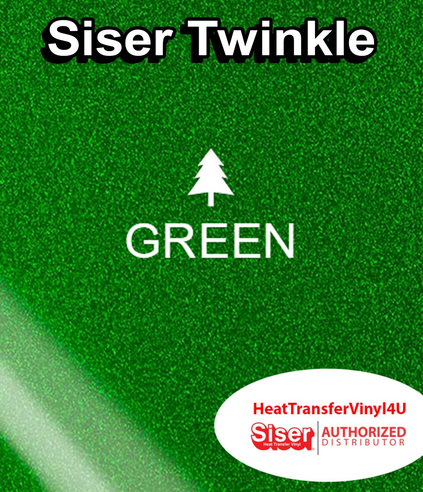 Siser Twinkle Heat Transfer Vinyl Reflective Glitter 20" x 10 Yards ...