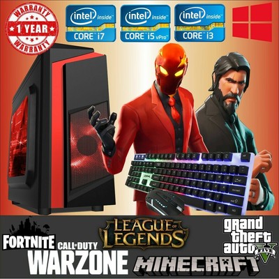 ULTRA FAST i3 i5 i7 Desktop Gaming Computer PC 2TB 16GB RAM GTX 1660 ...