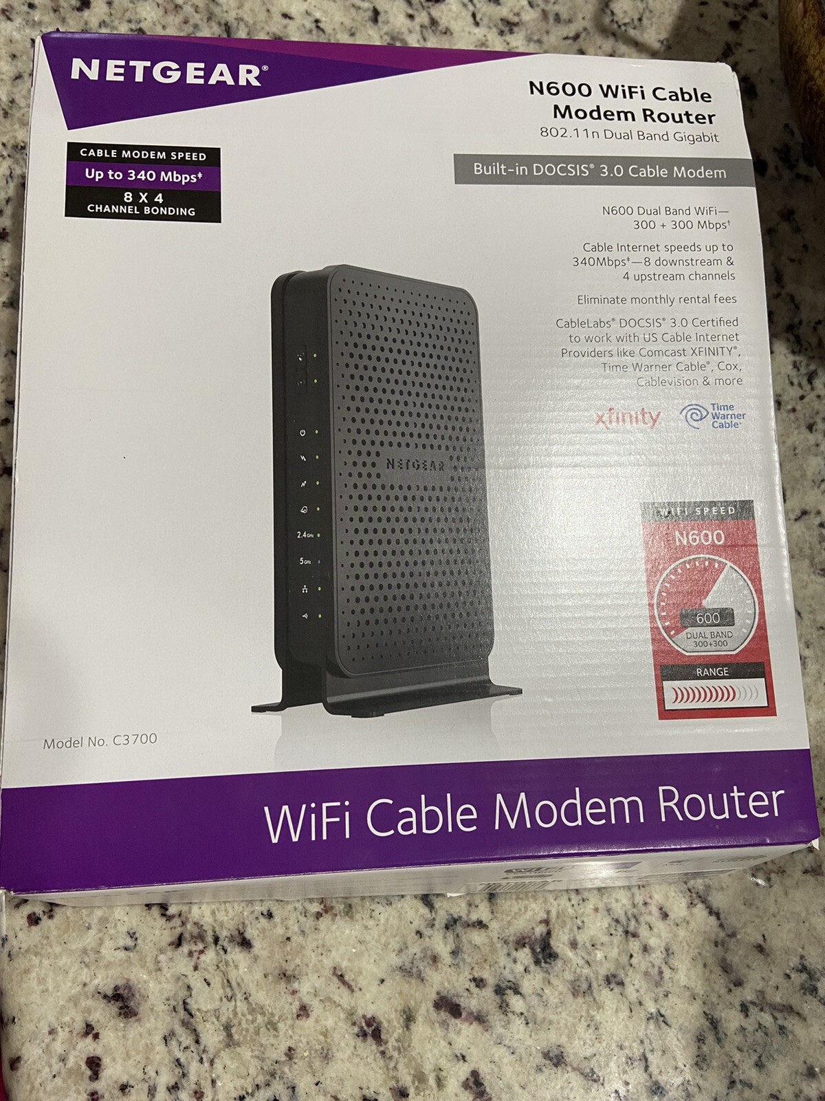 Netgear N600 Wifi Cable Modem Router | eBay