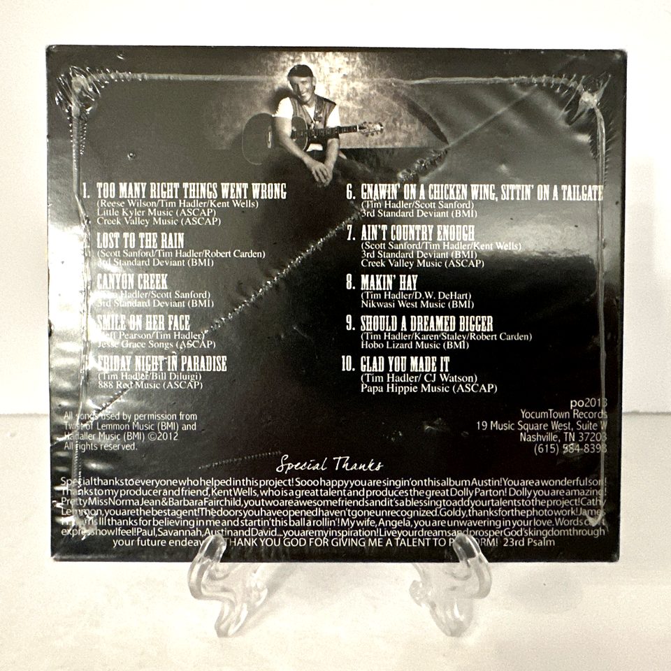 Tim Hadler - Glad You Made It CD 2012 Original Release Country Music ...