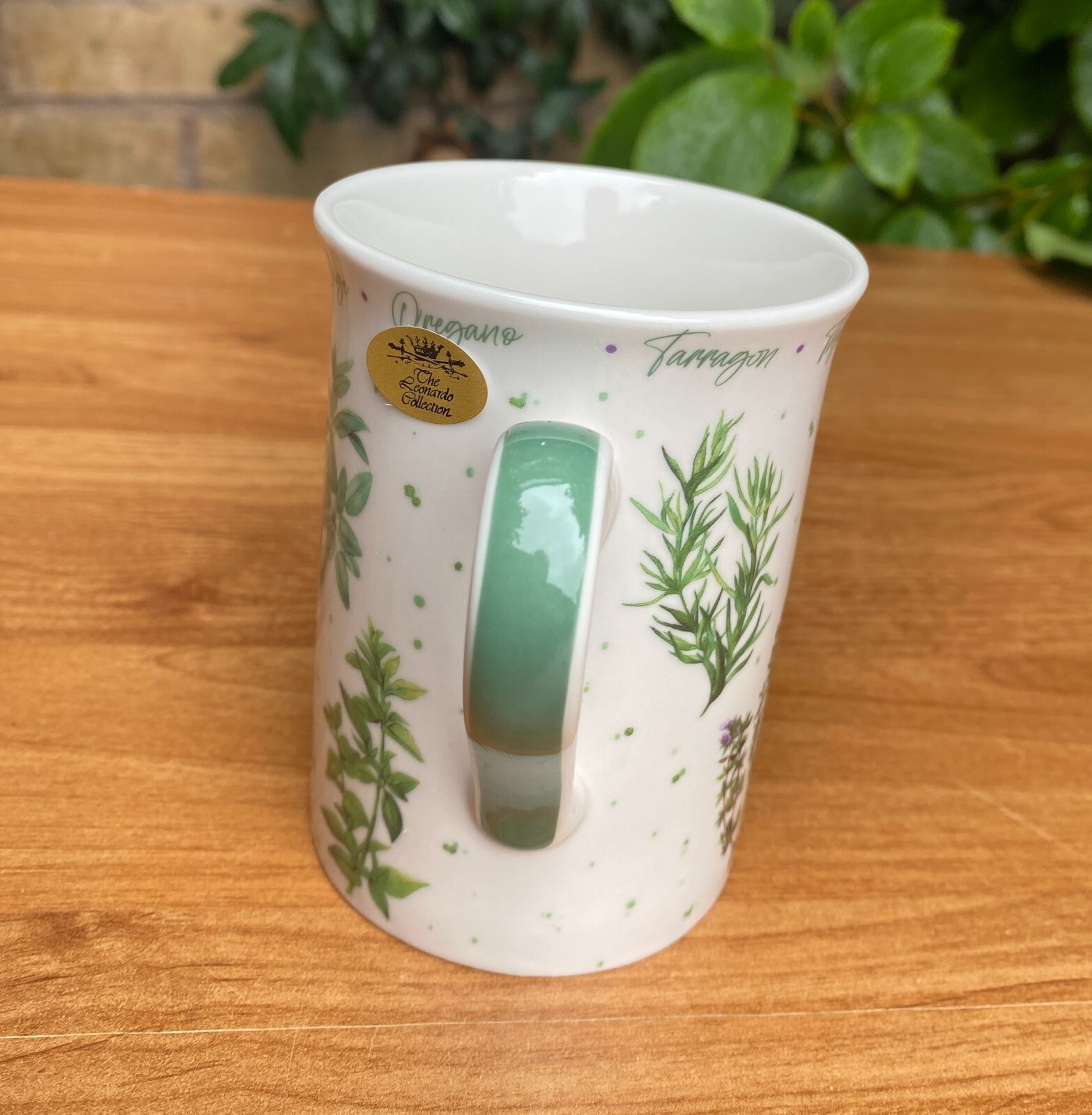 Set of 6 fine china coffee tea mugs Herb Garden Pattern | eBay UK