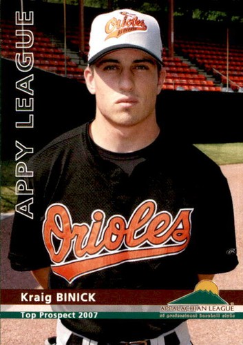 2007 Appalachian League Prospects Grandstand #4 Kraig Binick Hicksville ...