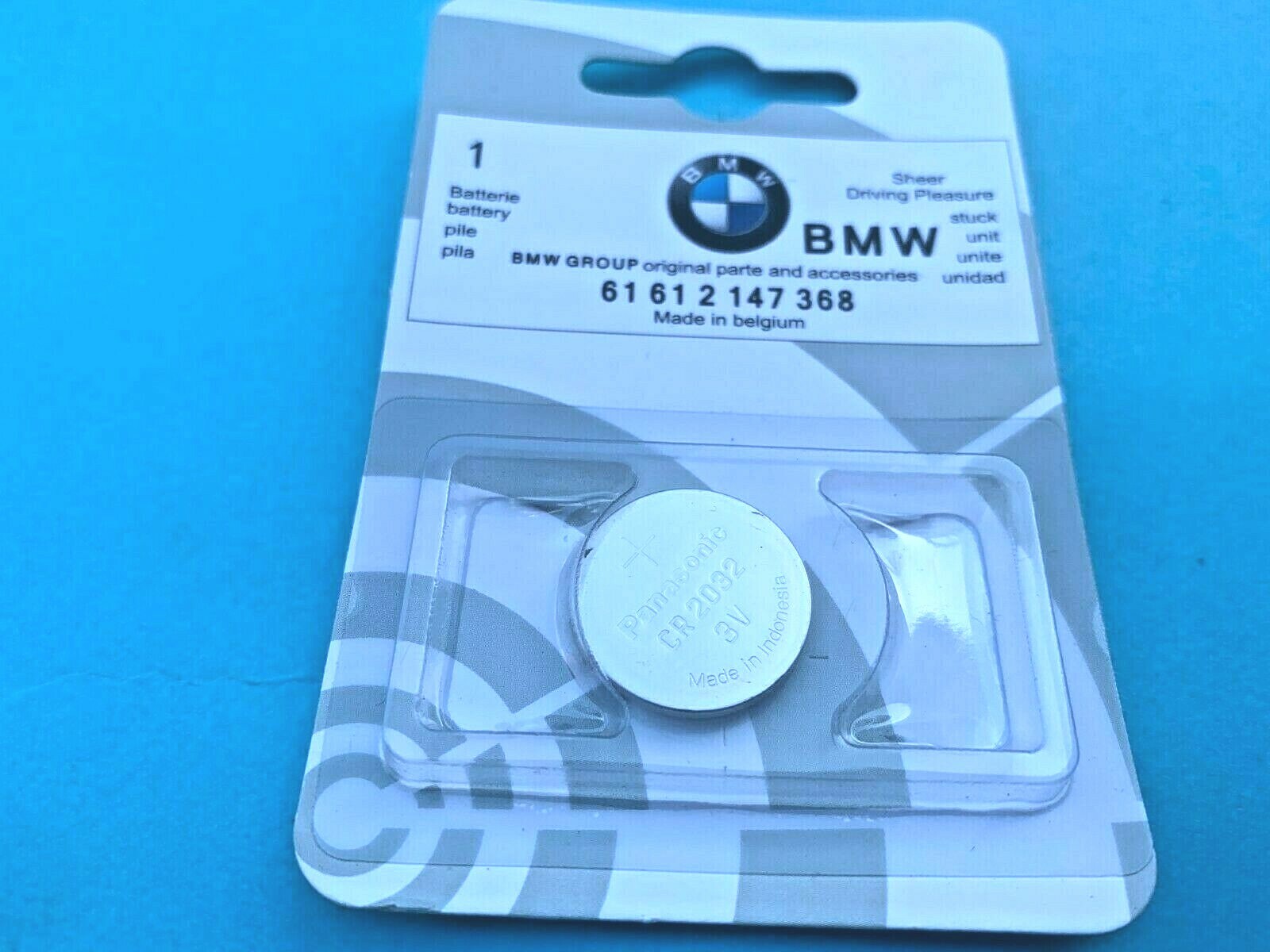 BMW X1, X2,, X3, X4, X5 & X6 CAR KEY FOB / REMOTE GENUINE BATTERY ...