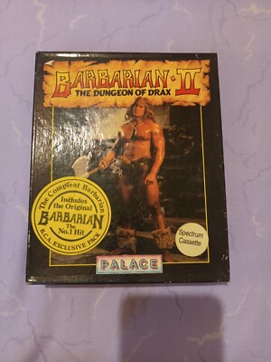 Barbarian The Ultimate Warrior + Barbarian 2 ZX Spectrum Game Big Box ...