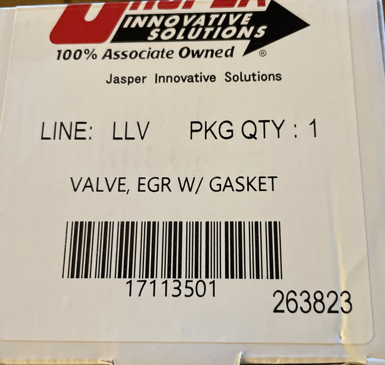 Jasper EGR VALVE 17113501 W/ Gasket For GRUMMAN Z1 (LLV) 1994 1995 2.2 ...