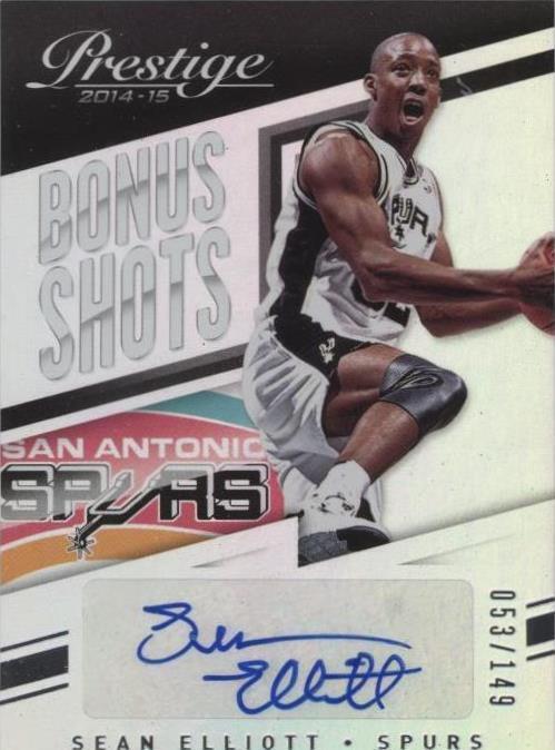 2014-15 Panini Prestige - Bonus Shots Autographs Sean Elliott #79 ...