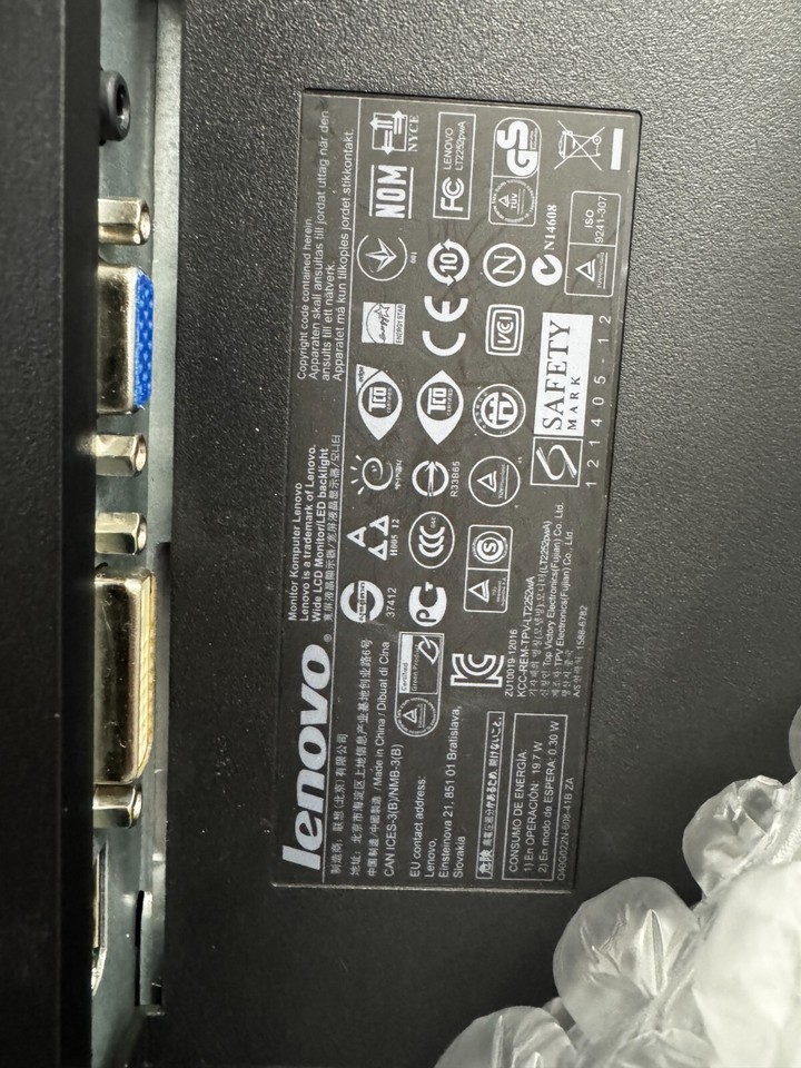 Lenovo Thinkvision LT2252PWA- Grade B-Black 22" LCD Widescreen cheap ...