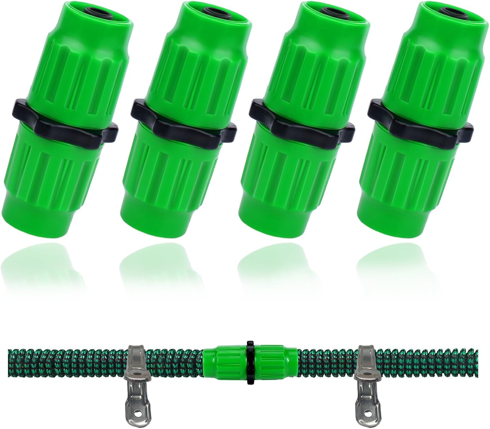 Expandable Garden Hose Repair Kit,4 PCS Dual-Channel Hose Female Male ...