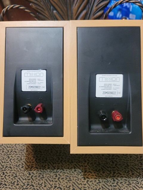 Mission Ms-50 Hi-fi 2-way 50w Stereo Bookshelf Speakers for sale online ...