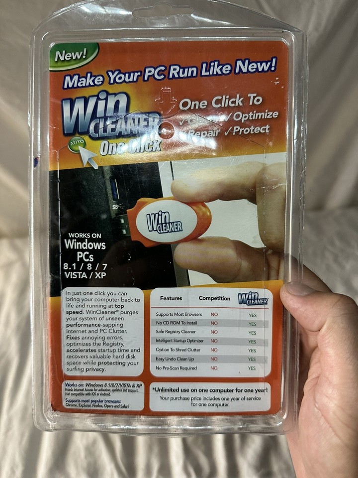 Win Cleaner One Click Professional USB Computer Clean Repair for PC Laptop NEW | eBay