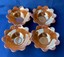 4 Pc. VINTAGE PEACH LUSTER FLOWER SWIRL TERMOCRISA BOWLS | eBay