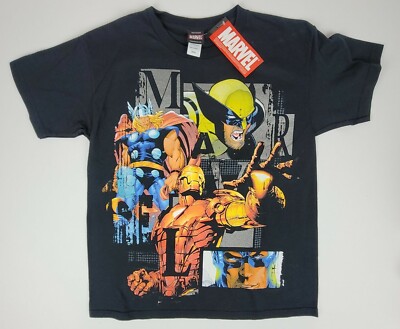 2010 Mad Engine Marvel-THOR- IRON MAN- WOLVERINE Adult XS (youth XL ...