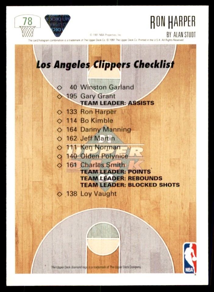 1991-92 Upper Deck Ron Harper Basketball Cards #78 | eBay