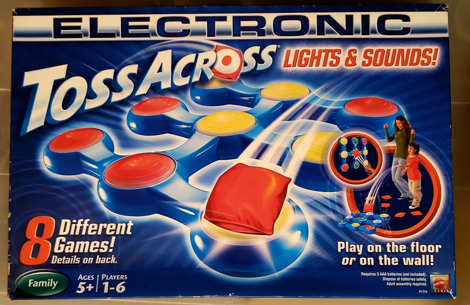 Electronic Toss Across Family Game by Mattel - 2008 Edition - Complete ...