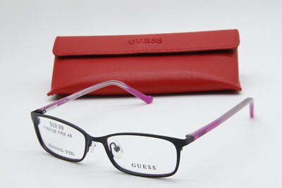 NEW GUESS GU 9155-3 005 BLACK PINK AUTHENTIC EYEGLASSES FRAMES W/CASE ...
