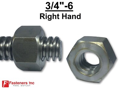 3/4"-6 Acme Heavy Hex Nut Right Hand 2G for Acme Threaded Rod RH 3/4-6 ...
