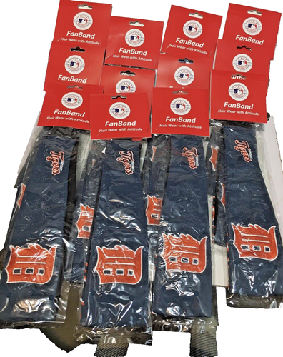 Wholesale Lot of 12 Detroit Tigers Team Little Earth Headbands NEW MLB ...