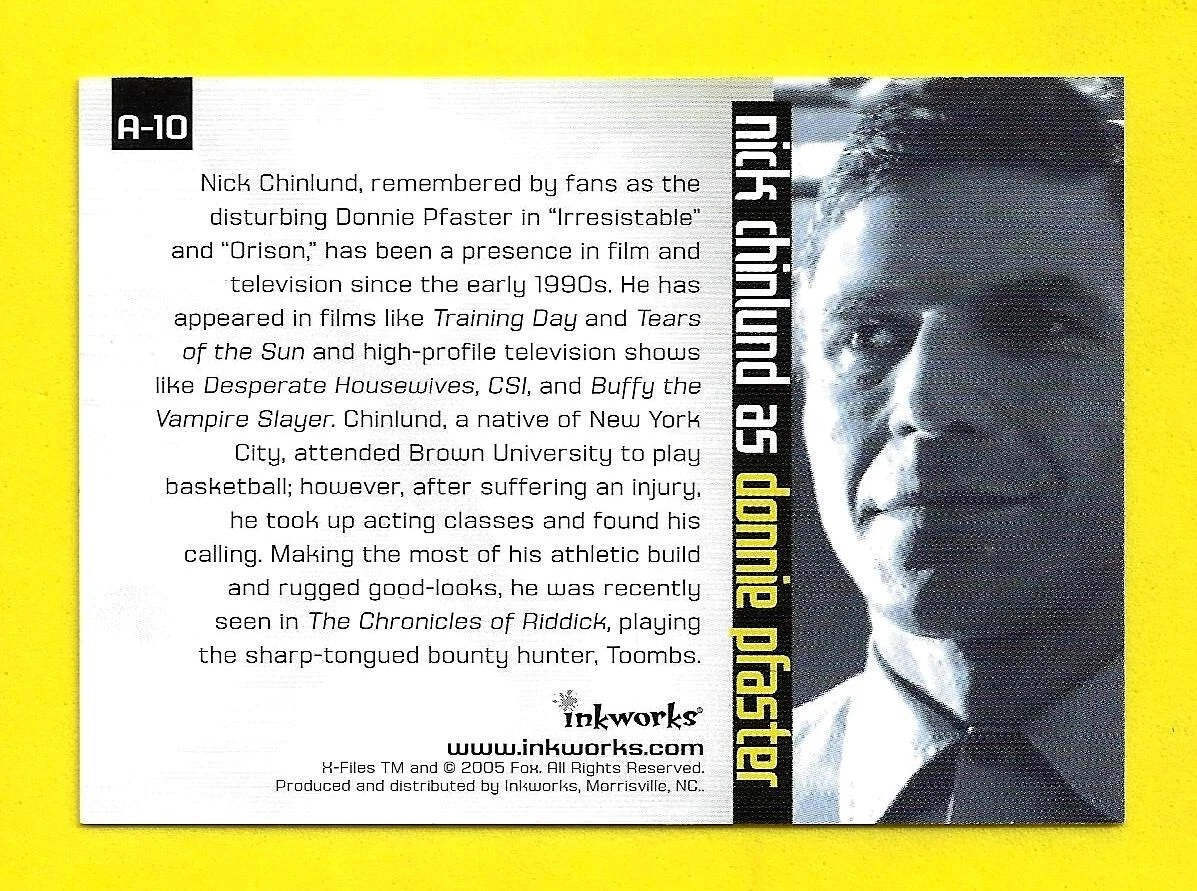 Nick Chinlund X Files