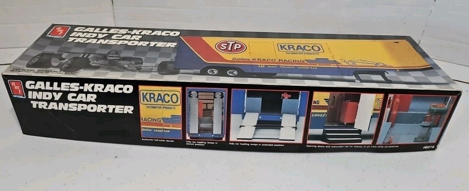 AMT Galles-Kraco Indy car Transporter Vintage Model kit 1/25 scale New ...