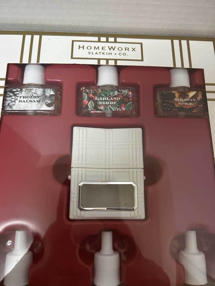 HomeWorx by Harry Slatkin Plug In Diffuser And 6 Refillables. Brand New ...