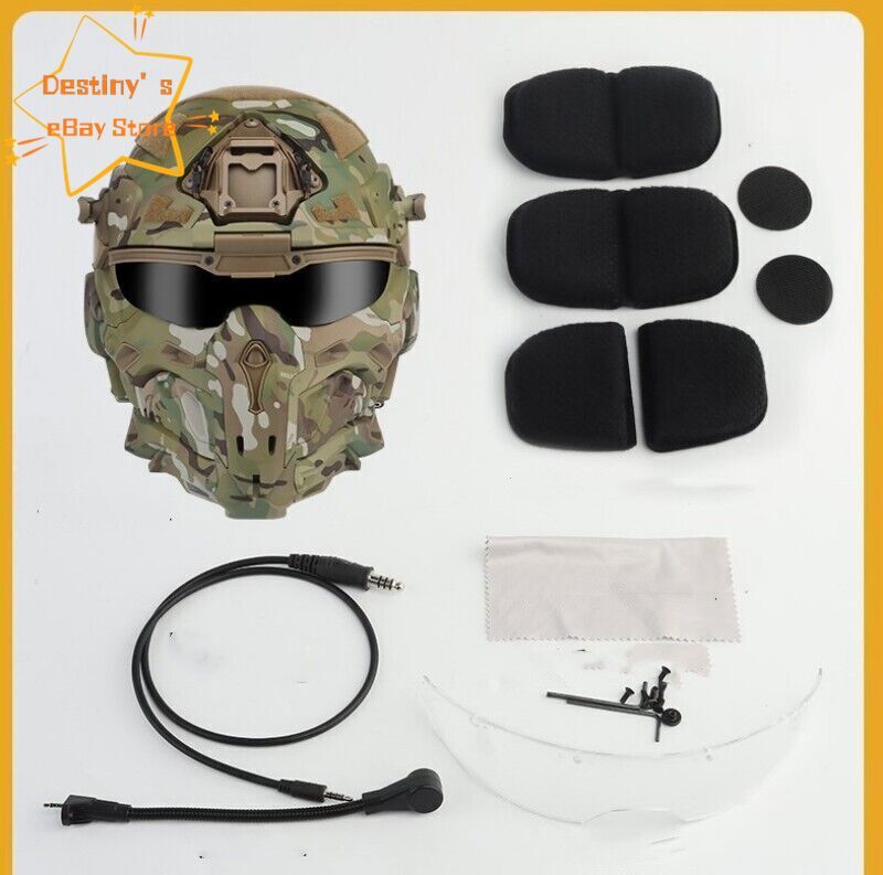 Tactical Helmet Built-in Headset Anti-fog Fan Headset Modular Replace ...