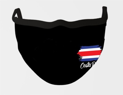 Costa Rica face masks Costa Rican pride black Costa Rica flag mask | eBay