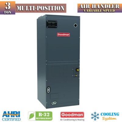 Goodman 3 Ton Air Handler High Efficiency Variable-Speed Multi-Position ...