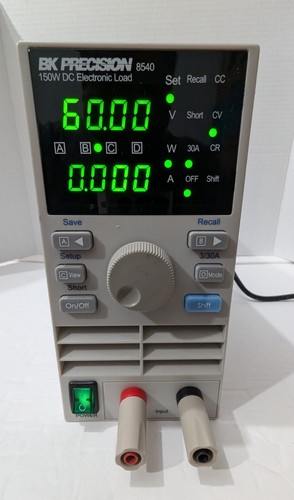 BK Precision 8540 DC Electronic Load Programmable 60V/30A/150W. Used | eBay