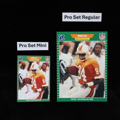 1989 Bruce Hill Tampa Bay Buccaneers Pro Set Mini #417 ... See ...