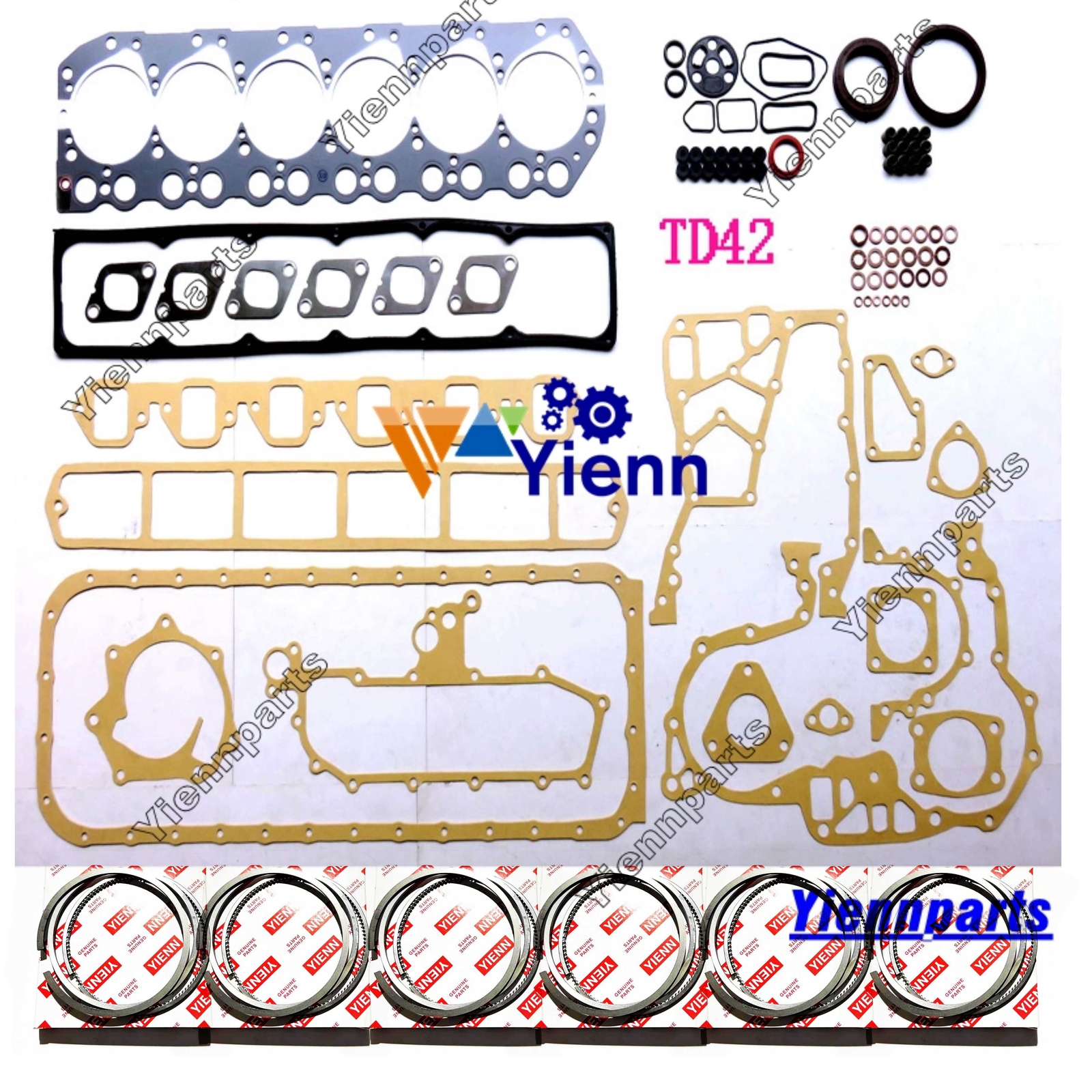 TD42 TD42T Overhaul Gasket Kit And Piston Ring Set For Nissan Repair ...