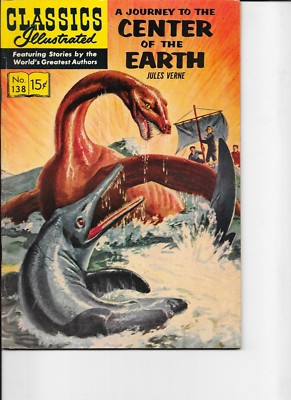 Classics Illustrated #138 hrn 136 Journey to the Center of the Earth ...