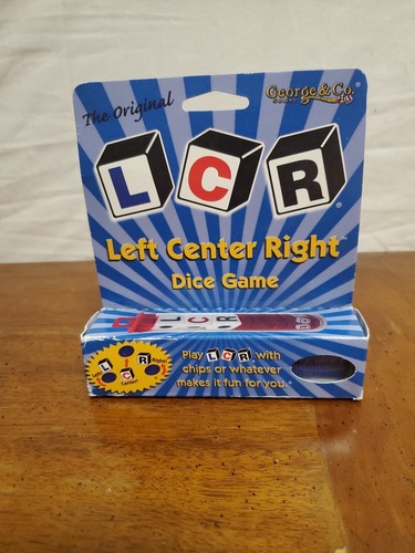 LCR Game Original Left, Center Or Right Dice Game George & Company Red ...