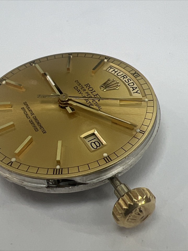 GENUINE Rolex President Single Quick Set 3055 Complete Movement Perfect ...
