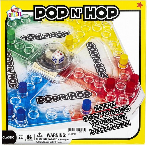Pop & Hop Race Family Classic Board Game Children Kids Popping Dice ...