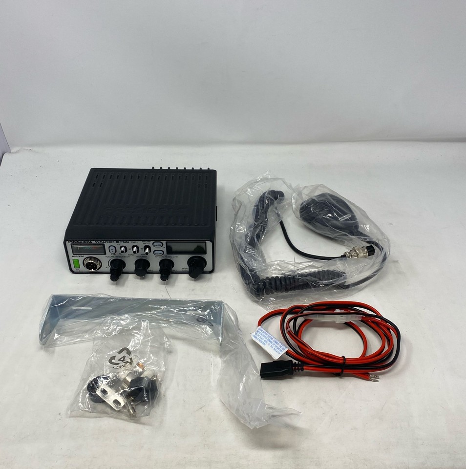 President Walker III FCC AM/FM CB Radio - Black, Single-DIN Compact | eBay