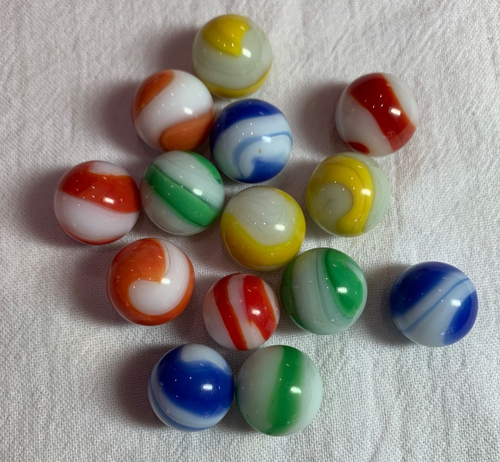 Vintage Lot of 14 Akro Agate Corkscrew Marbles NM - Mint M21 | eBay