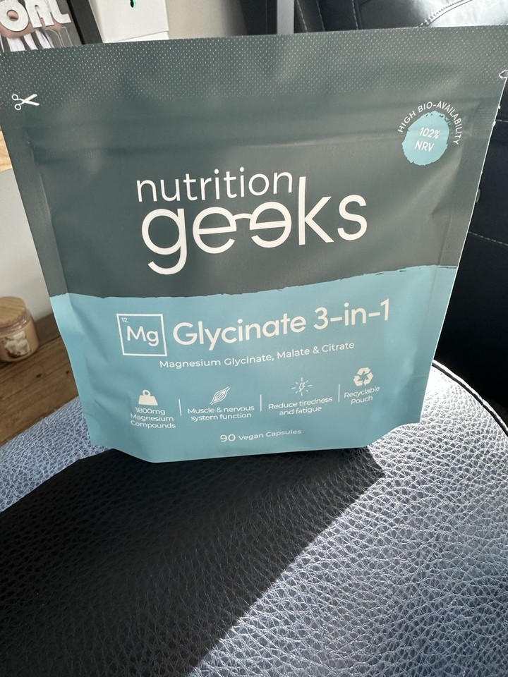 Brand New nutrition geeks Glycinate 3-in-1- selling three packs in one ...