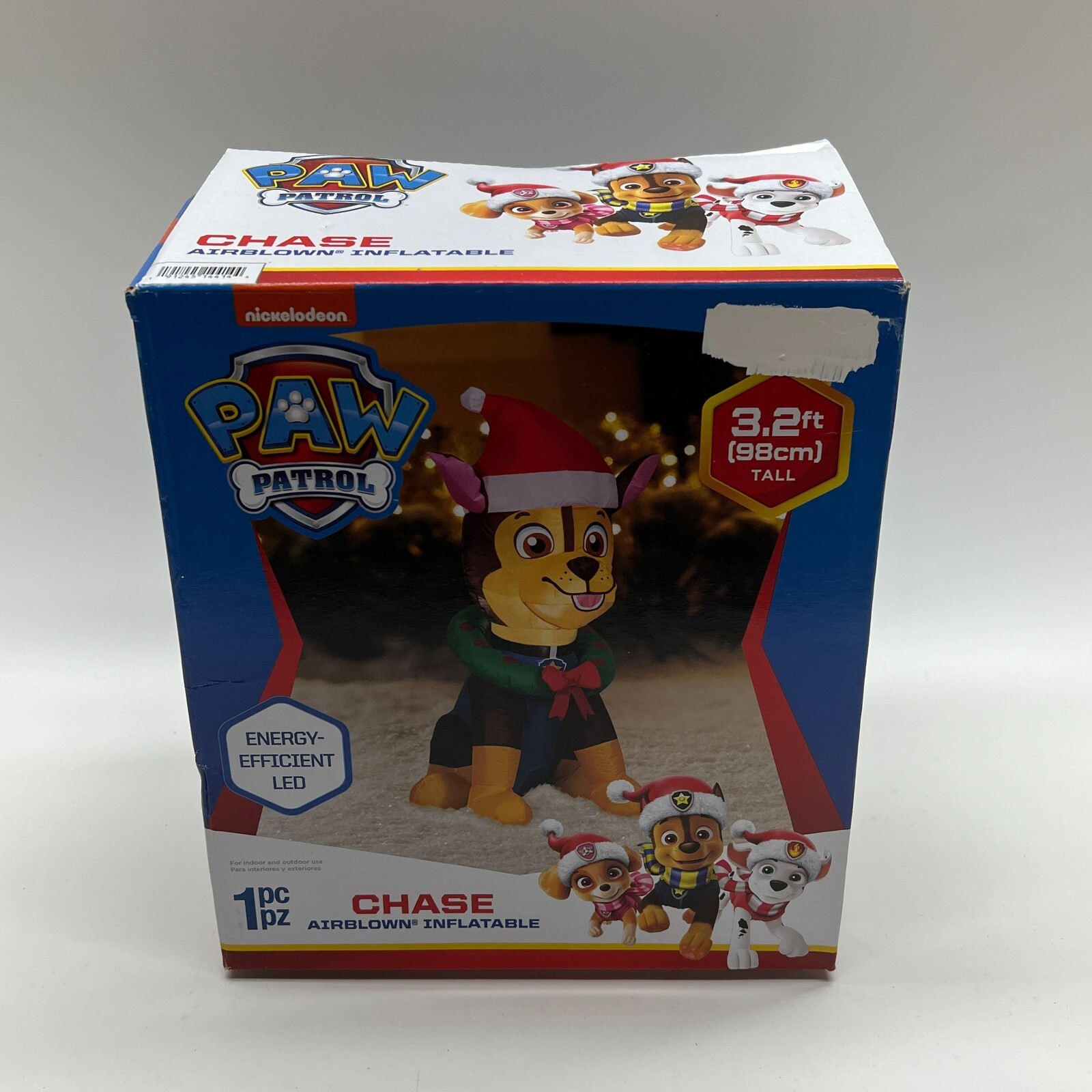 Gemmy Airblown Inflatable Paw Patrol Chase w/ Wreath LED Light Up 3.2 ...