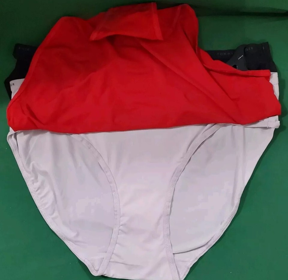 Tommy Hilfiger 3 Pack Logo Nylon Spandex Bikini Size S | eBay