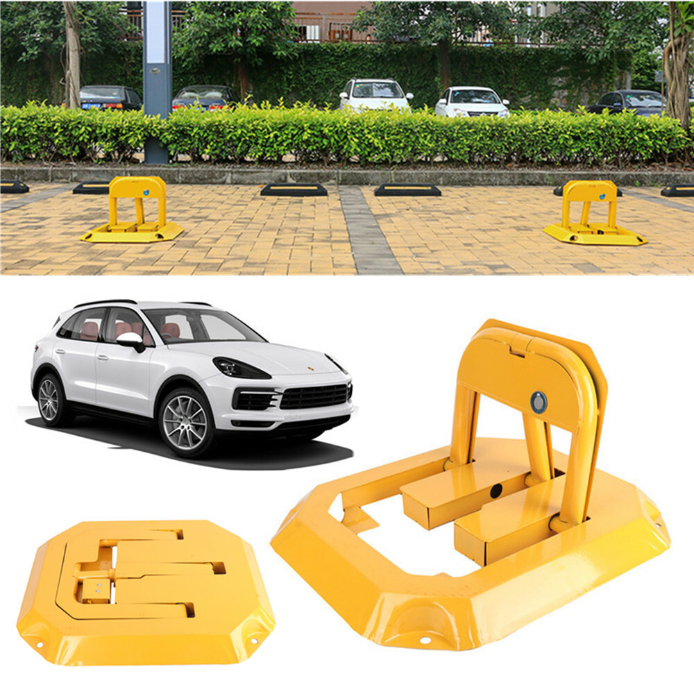 Folding Car Parking Lockable Barrier Driveway Garage Security Post ...