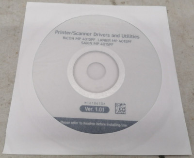 Ricoh Lanier Savin Printer/Scanner Drivers and Utilities Ver 1.01 CD ...