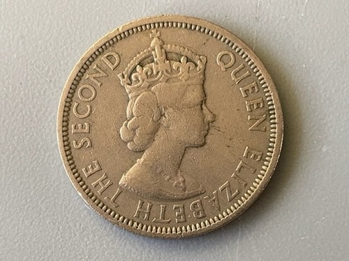 Queen Elizabeth The Second 1955, 50 Cents Coin, British Caribbean ...