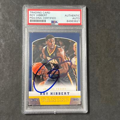 2012-13 Panini Basketball Topps #146 Roy Hibbert Signed Card AUTO PSA ...
