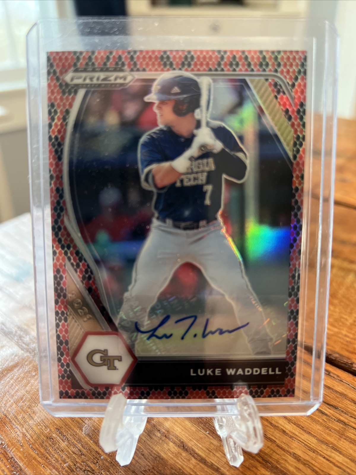 2021 Panini Draft Picks Luke Waddell Red & Black Snakeskin 3/15 Auto | eBay