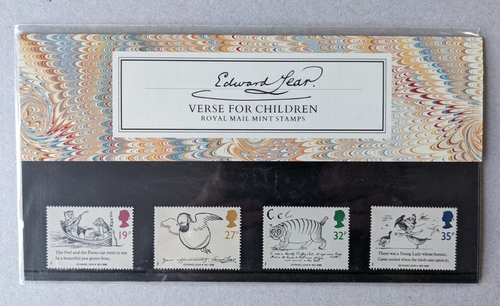 GB Presentation Pack 193 1988 Edward Lear Verse for Children - Free UK ...