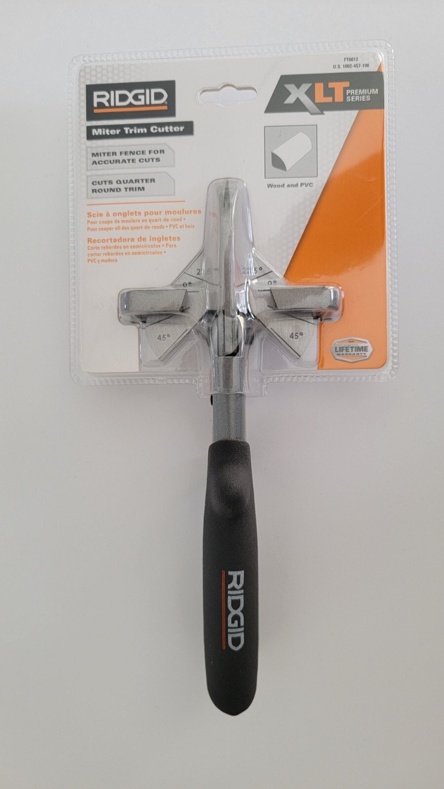 NEW! Ridgid XLT Miter Trim Cutter FT6012 - Accurate Cuts Quarter Round ...
