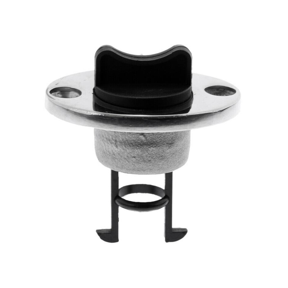 2PC Boat Bungs Chrome Base with plastic Bung Coarse Thread Transom Bung ...
